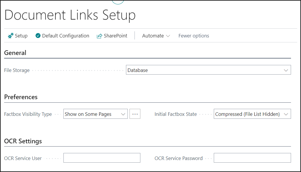 Clever Dynamics - Document Links Setup